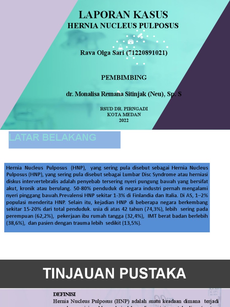 Laporan Kasus HNP Rava Olga Sari | PDF