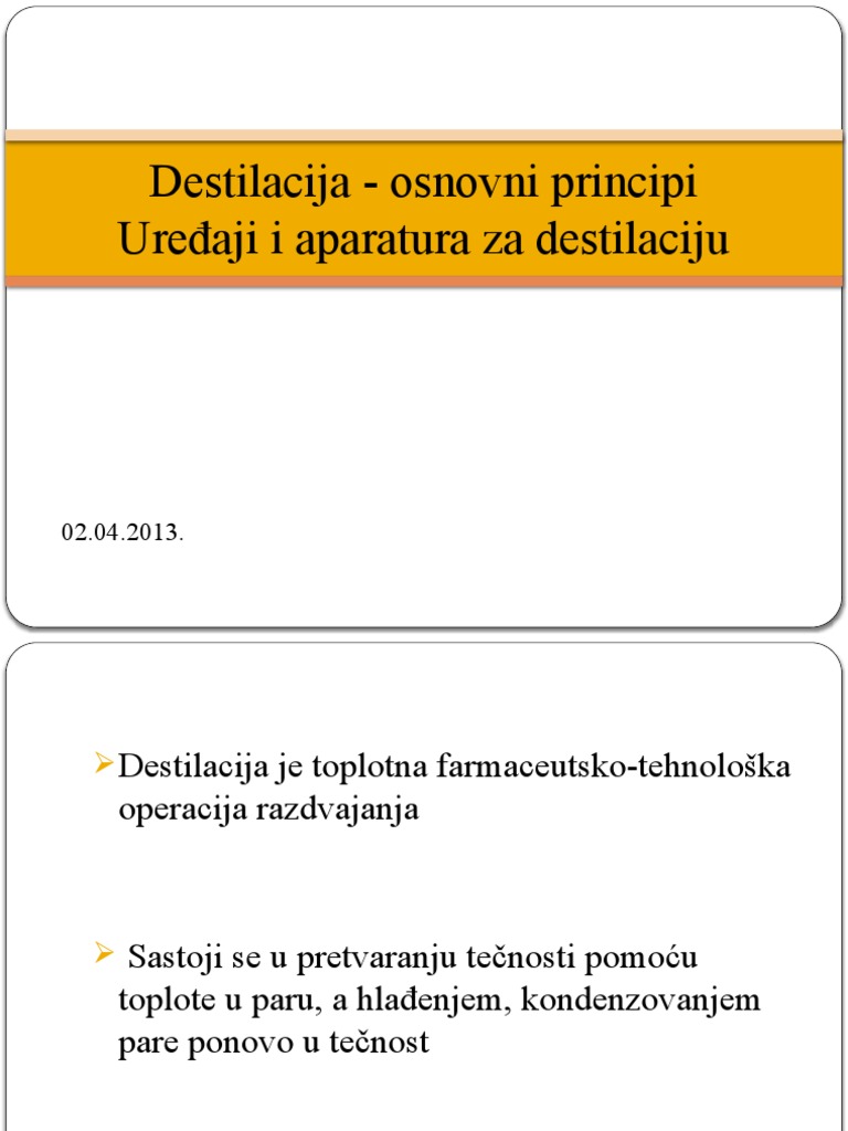 Destilacija FAR2 T | PDF