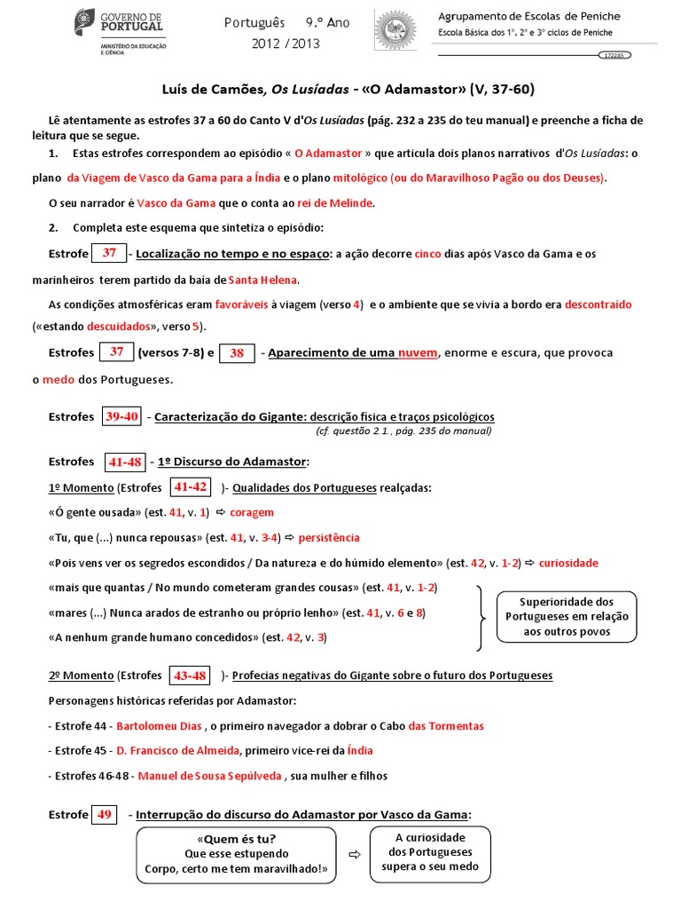 Adamastor Correc3a7c3a3o | PDF