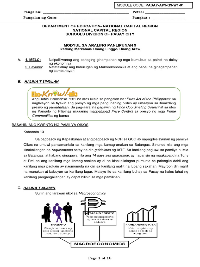 Department of Education-National Capital Region National Capital Region ...