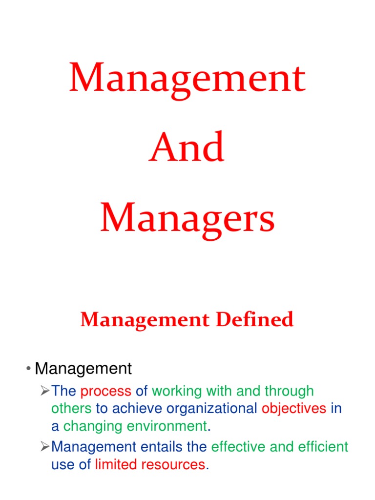 Introduction - Principles of Management Class 1 | PDF ...