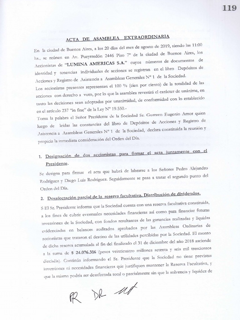 2019-B Scan Acta Asamblea Dividendos 2019 | PDF