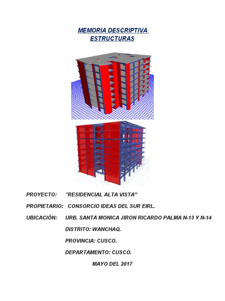 Memoria de Calculo-Estructural | PDF | Bienes raíces | Mecánica de sólidos Memoria de Calculo-Estructural | PDF | Bienes raíces | Mecánica de sólidos