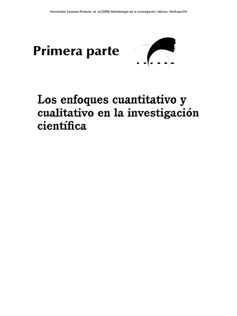 Capítulo I Sampieri INTRODUCCIÓN | PDF
