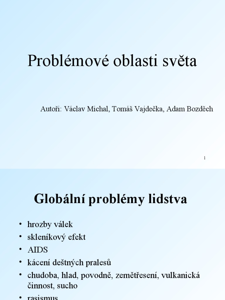 Problemove Oblasti Sveta | PDF