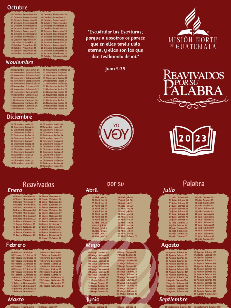 Reavivados Por Su Palabra 2023 Pdf Salmos Literatura De La Sabiduría