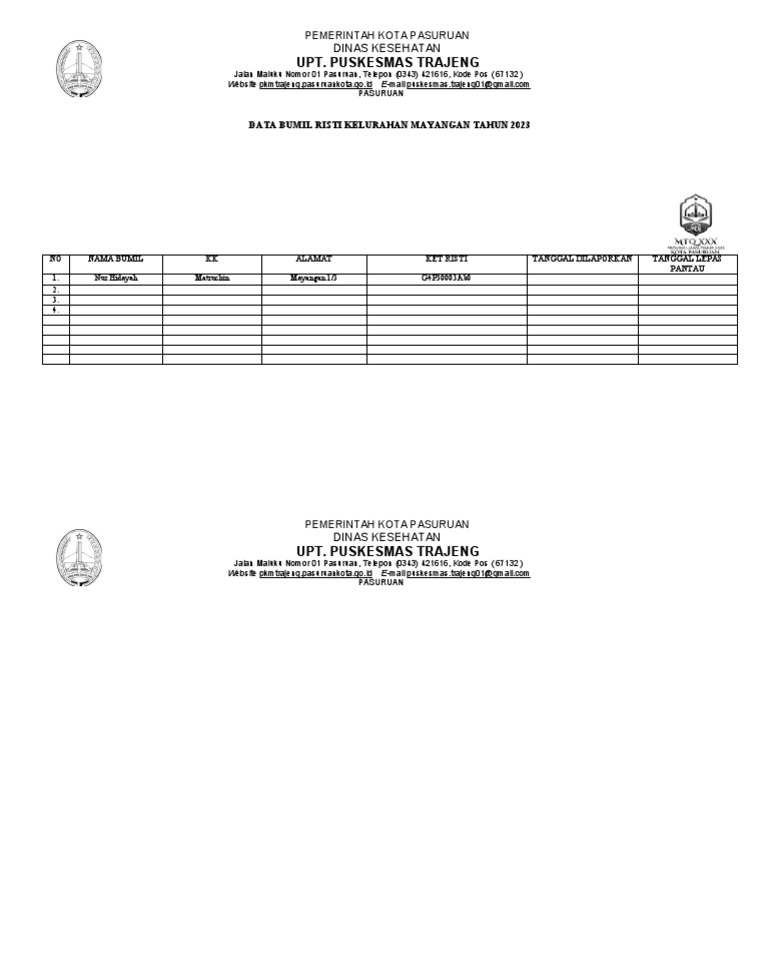 Kop Surat Landscape | PDF