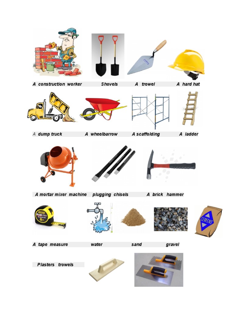VOCABULARY FOR CONSTRUCTION PARA ENVIAR (1) | PDF