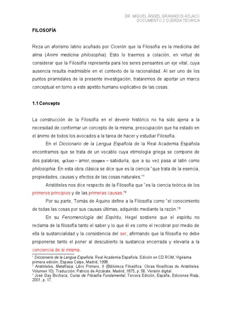 2 Filosofía, Concepto y Ramas | PDF | Alma | Razón