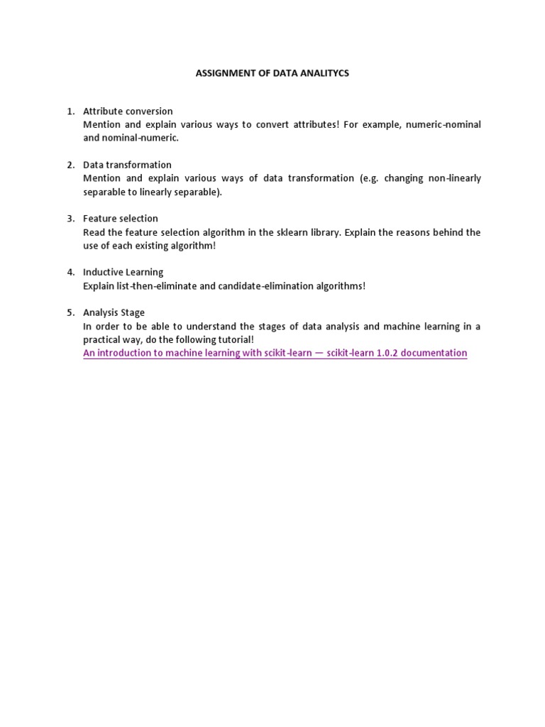 Assignment of Data Analytics | PDF