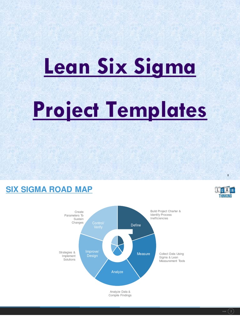 Lean Six Sigma Project Templates-1 | PDF | Lean Manufacturing | Audit