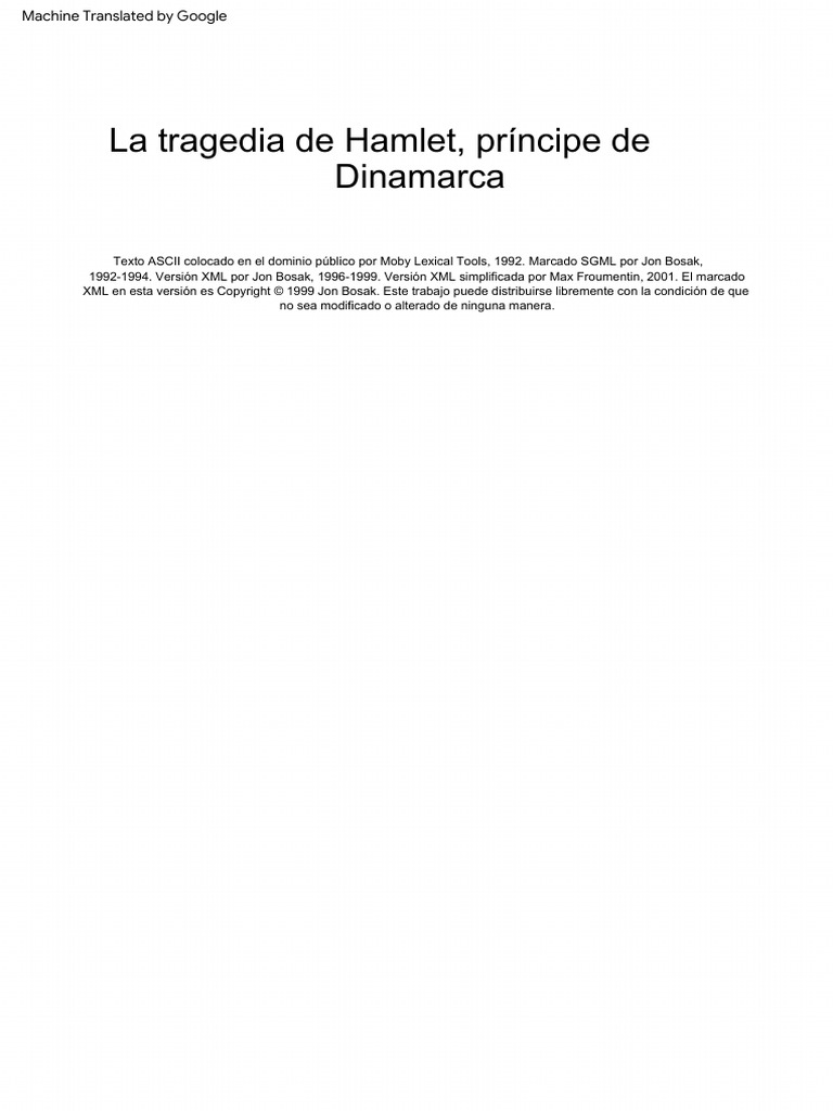 Hamlet | PDF | Aldea