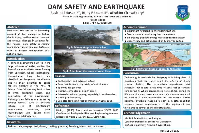 MM Poster Presentation | PDF | Dam | Earthquakes
