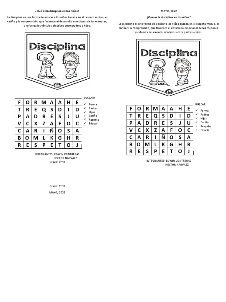 Disciplina en Los Niños | PDF