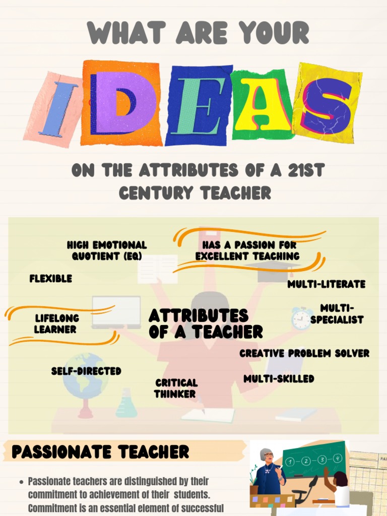 Attributes of 21st Century Teacher | PDF | Learning | Teachers
