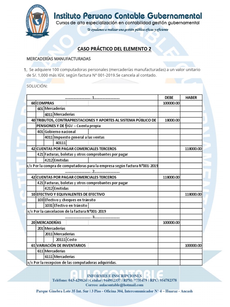 Caso Practico - Elemento 2 | PDF | Economias