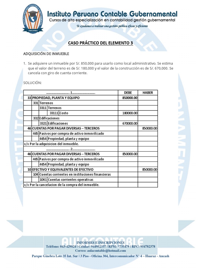 Caso practico -Elemento 3 | PDF | Depreciación | Economía Financiera