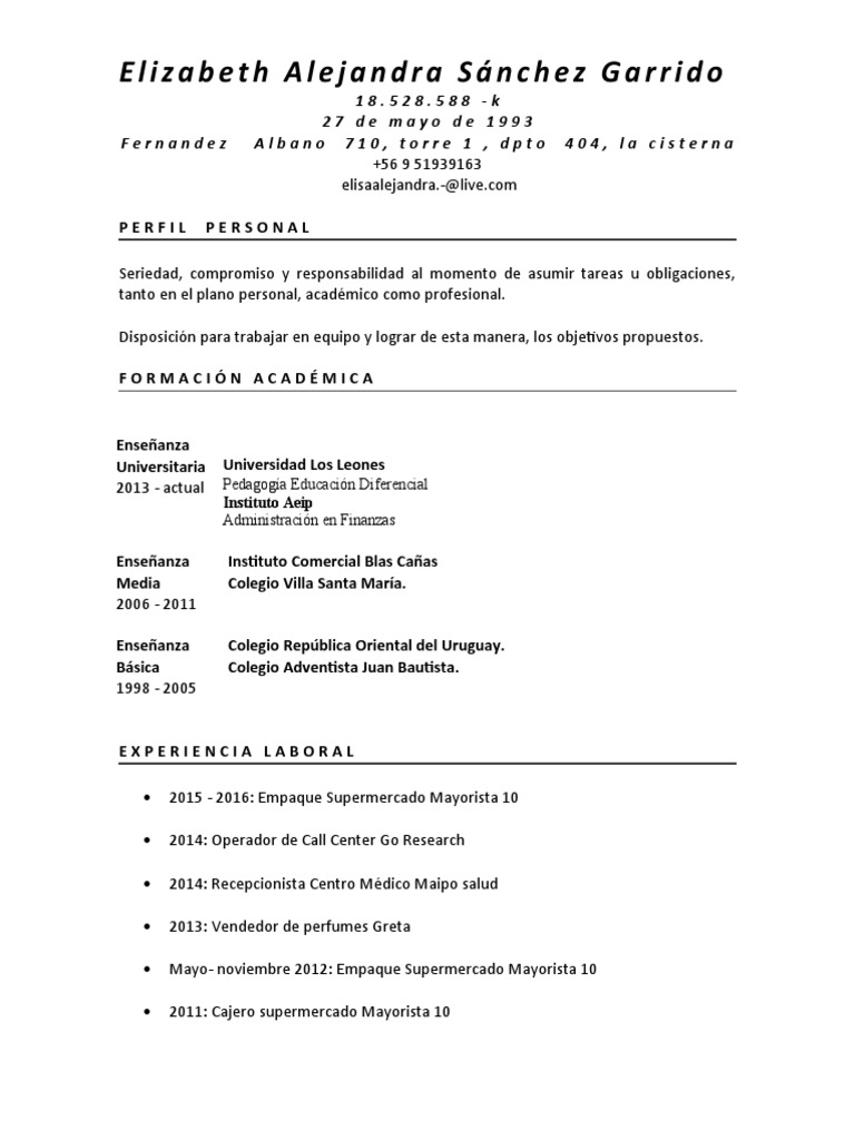 Curriculum Eli | PDF