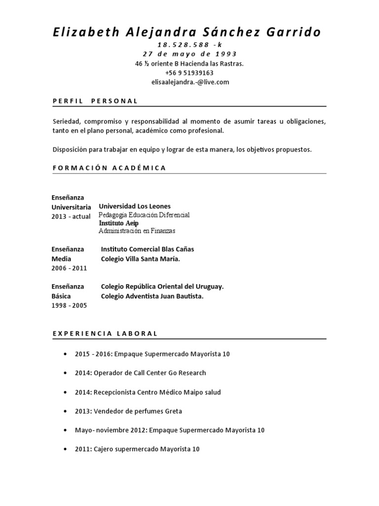 Curriculum Eli | PDF