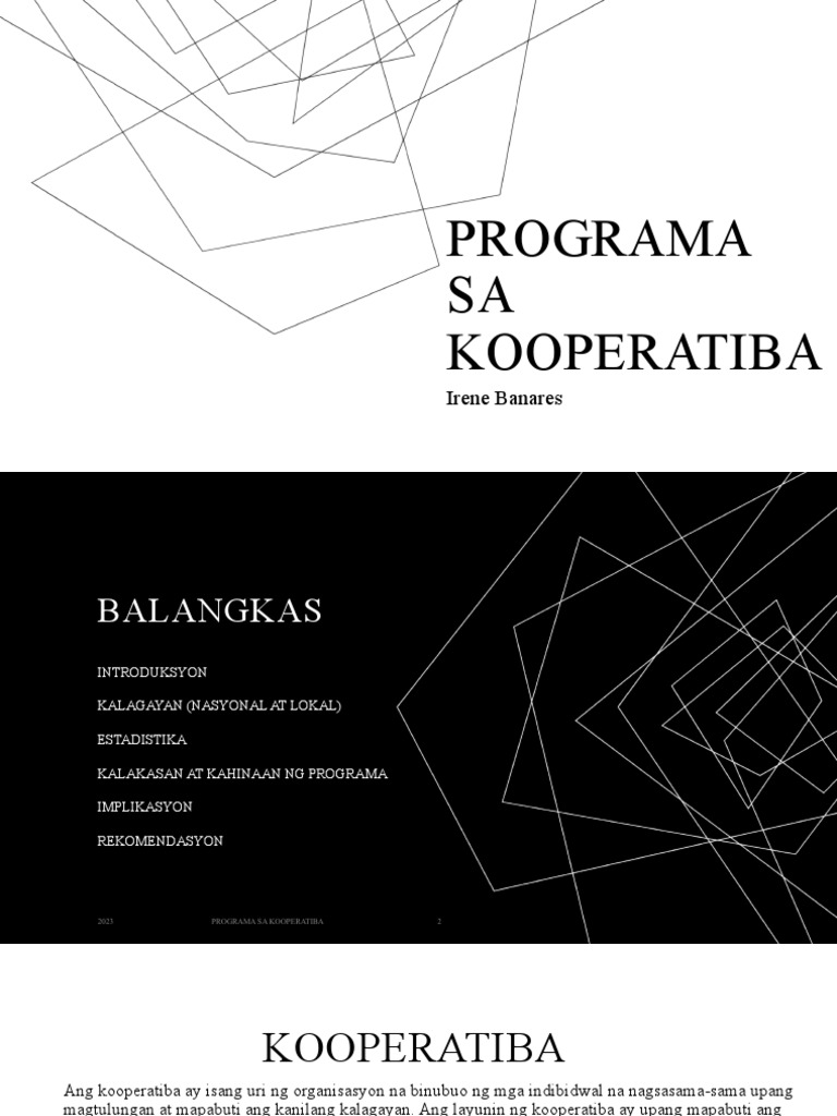 Programa Sa Kooperatiba Reporter 4 Irene L. Banares 1 | PDF