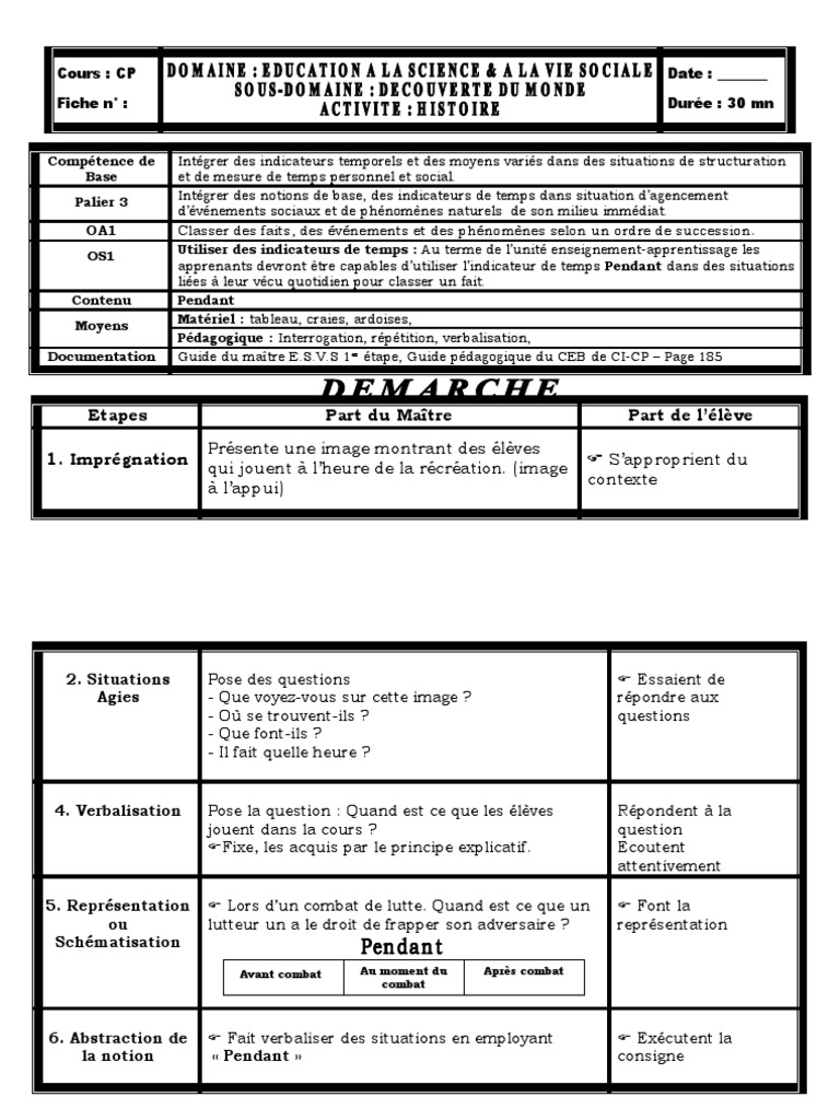 Indicateurs Temporels - Pendant | PDF | Cognition