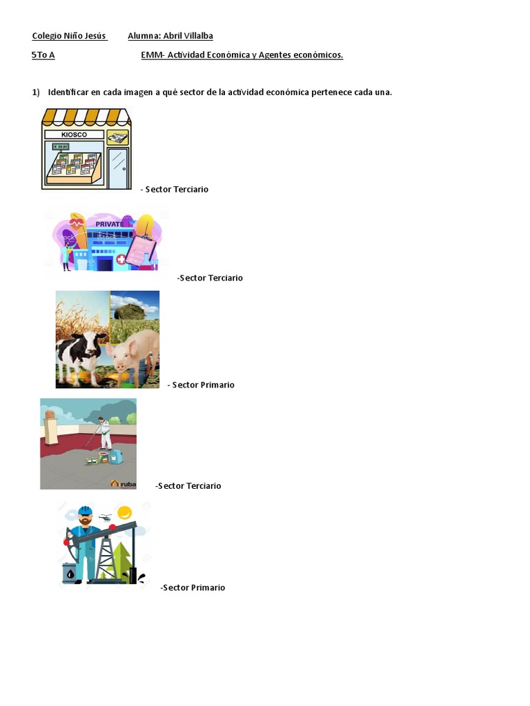 Actividad Económica y Agentes Económicos | PDF