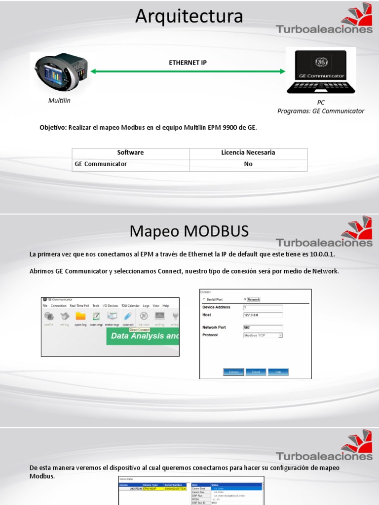 Configuración Mapeo Modbus EPM | PDF