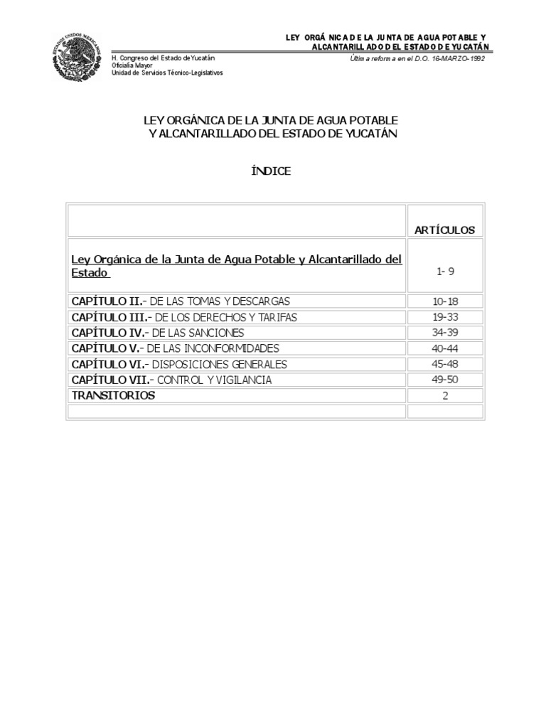 Ley Organica Junta Agua Potable Alcantarillado | PDF | Condominio | Multa (pena)