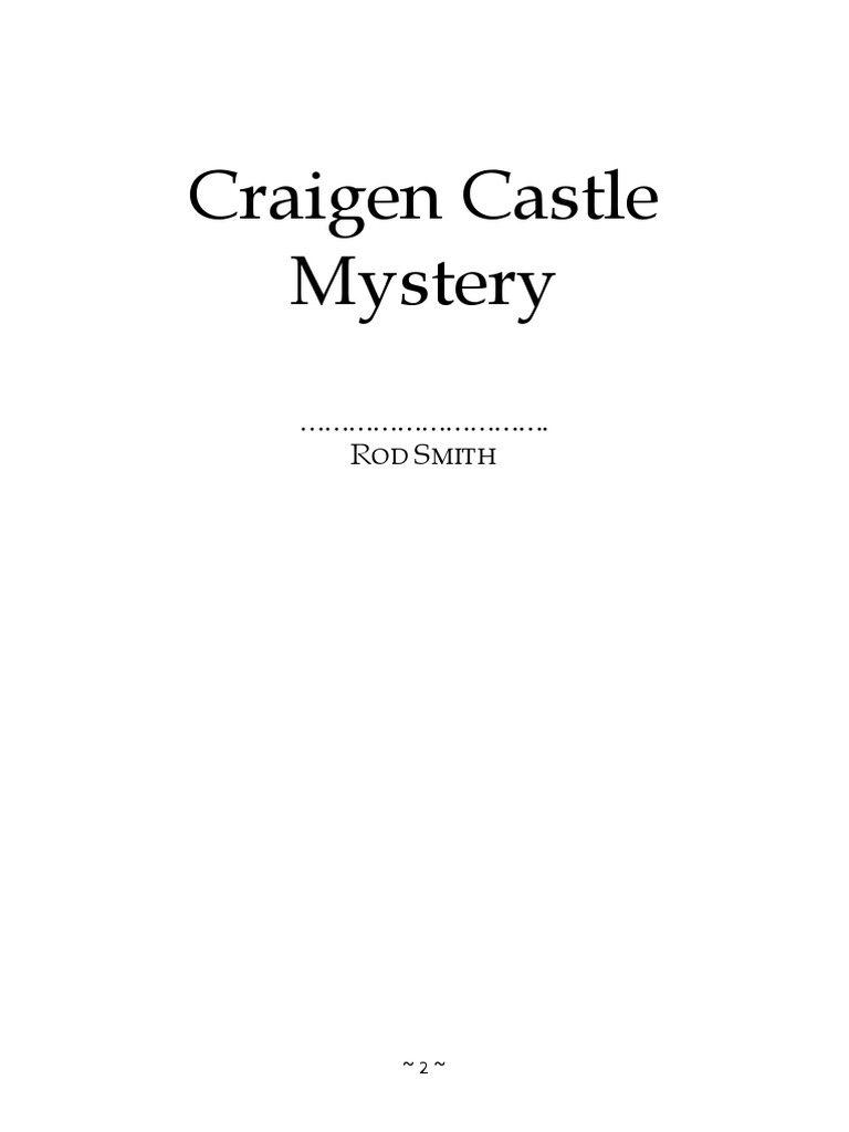 Craigen Castle Mystery Rod Smith | PDF | Island | Scotland