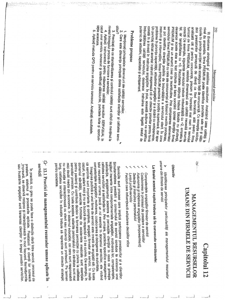 Managementul Serviciilor | PDF