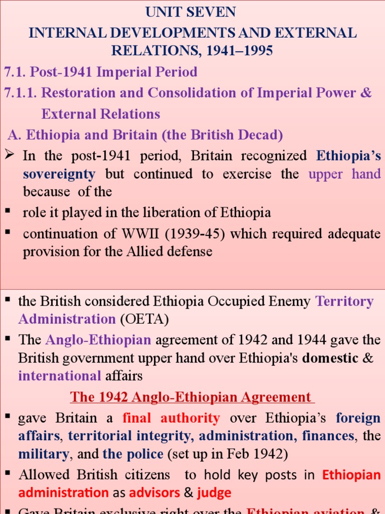 Hist-1012 ppt-7 | PDF | Eritrea | Ethiopia