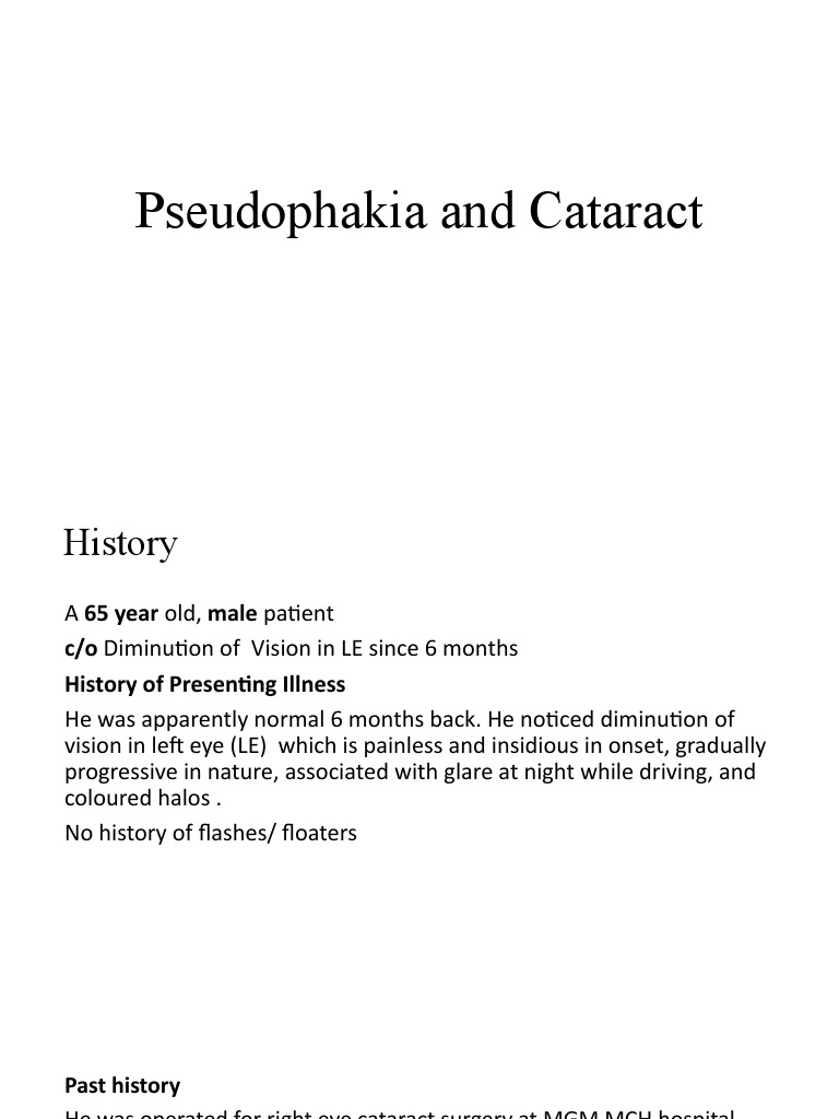 Pseudophakia and Cataract | PDF | Self-Improvement | Lifestyle