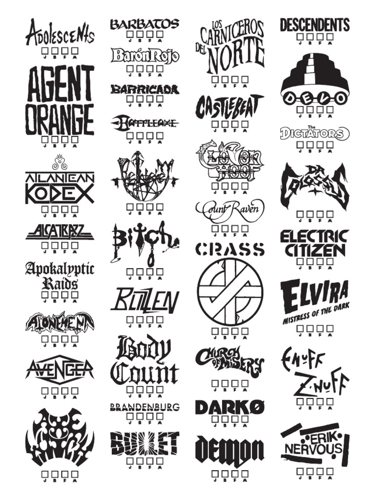 Band Logos Catalogo 4 | PDF