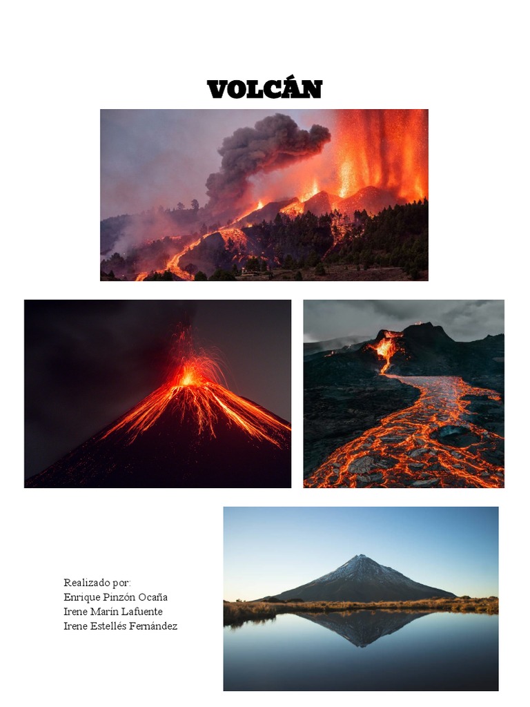 Trabajo Volcán | PDF | Volcán | Lava