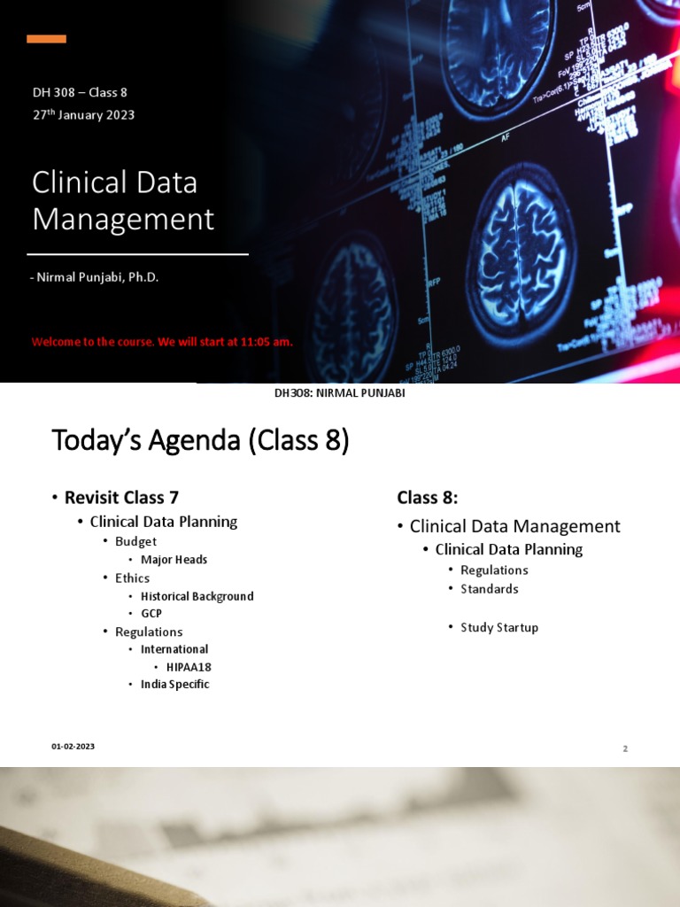 Clinical Data Management - Class 8 | PDF | Institutional Review Board ...