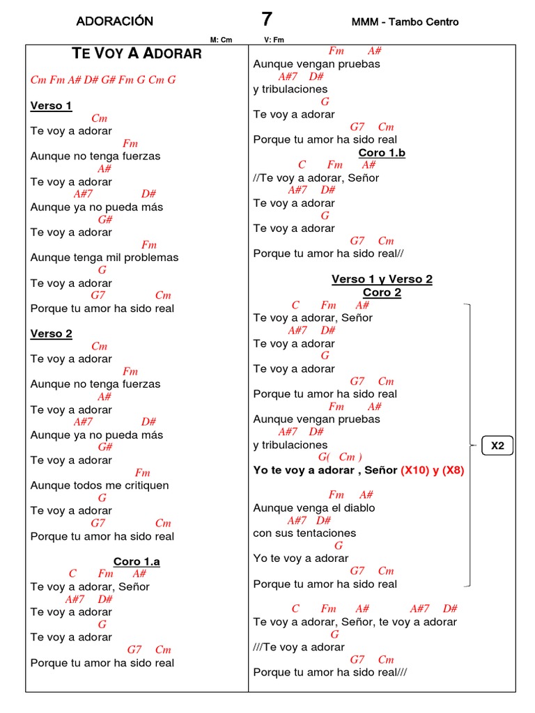 Te Voy A Adorar | PDF