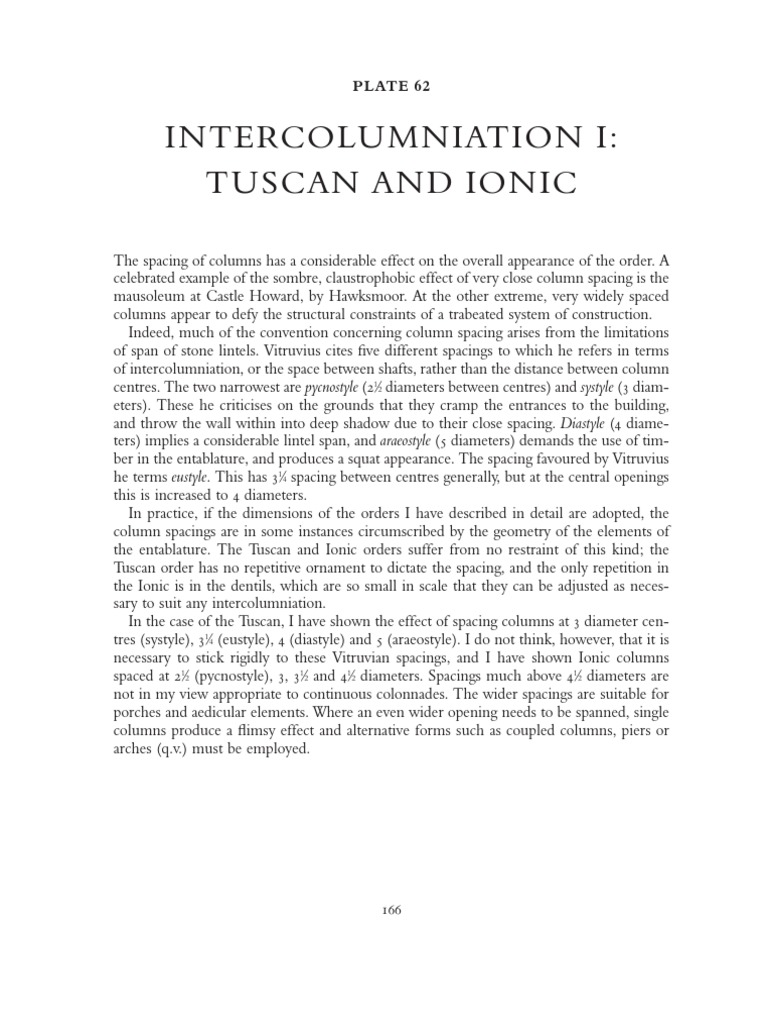 Intercolumniation | PDF | Column | Architectural Elements