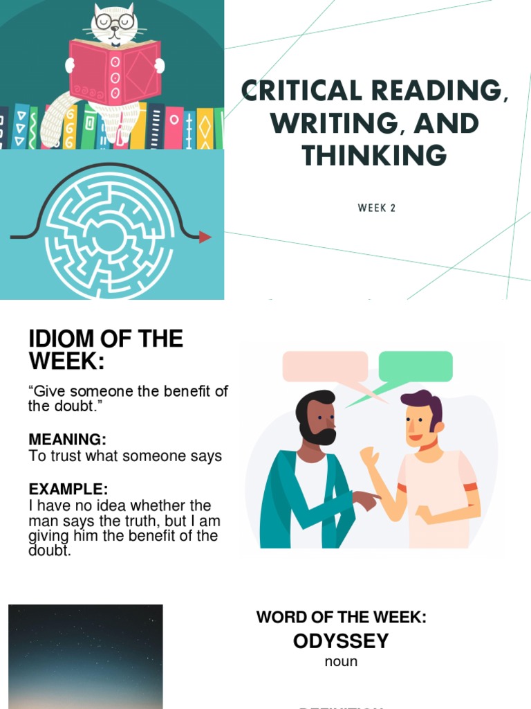 CRWT111 - WEEK 2 - Introduction To Critical Reading | PDF | Reading ...