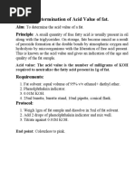 Free Fatty Acid Determination in Oils | PDF