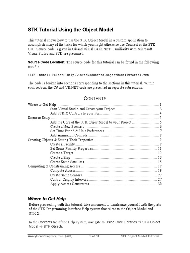 STKTutorial | PDF | Graphical User Interfaces | Method (Computer Programming)
