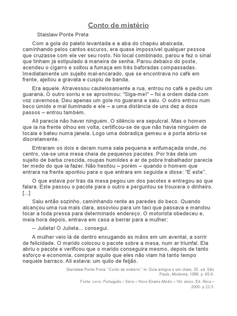 Conto de Mistério | PDF