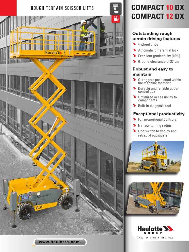 Haulotte Compact 12 DX | PDF | Tire | Transport