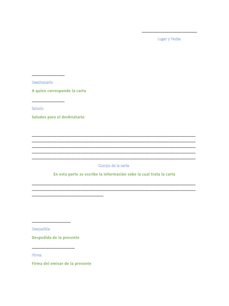 Estructura de una carta formal en España | PDF