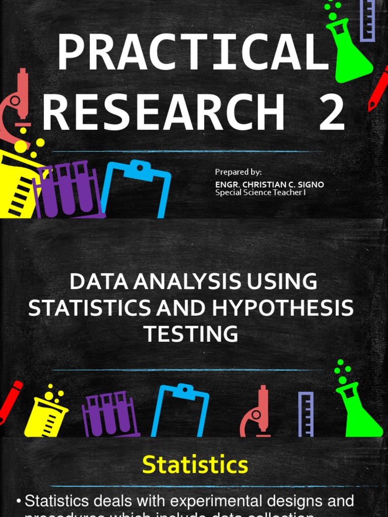 PR2 Lesson 6 Data Analysis Using | PDF | Statistics | Variance