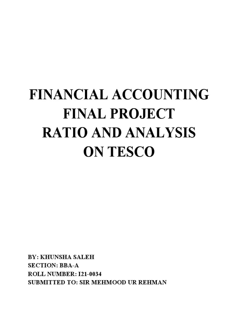 Untitled Document | PDF | Equity (Finance) | Tesco