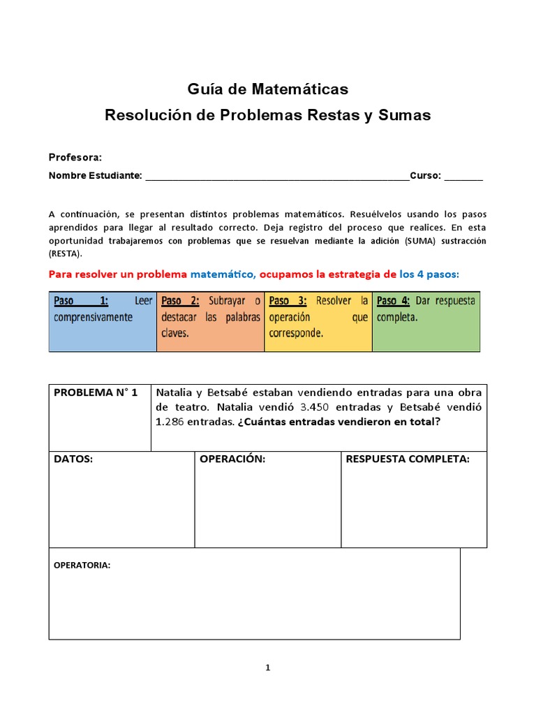Guia - Matematica - ALFA 1 | PDF | Matemáticas