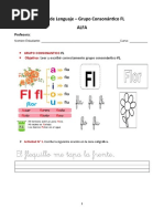 Prueba Grupo Consonantico FR FL | PDF | Artes del Lenguaje y Comunicación
