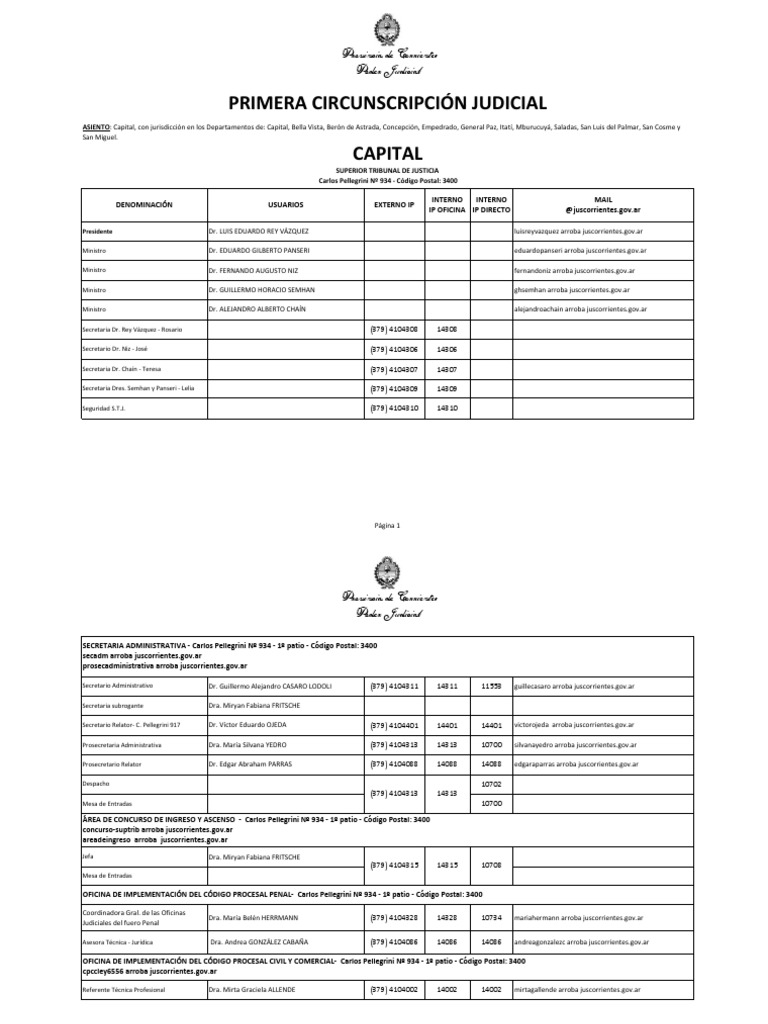 Guia 1° Capital IP Al 10 02 23 | PDF | Judicaturas