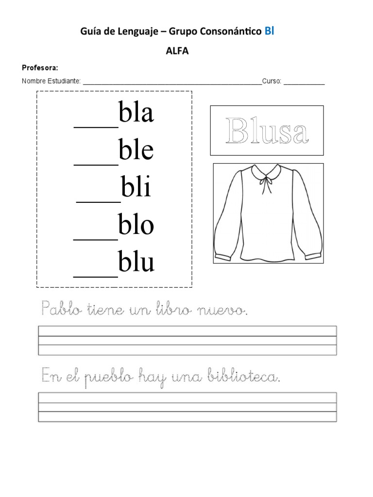 Guía de Lenguaje BL | PDF
