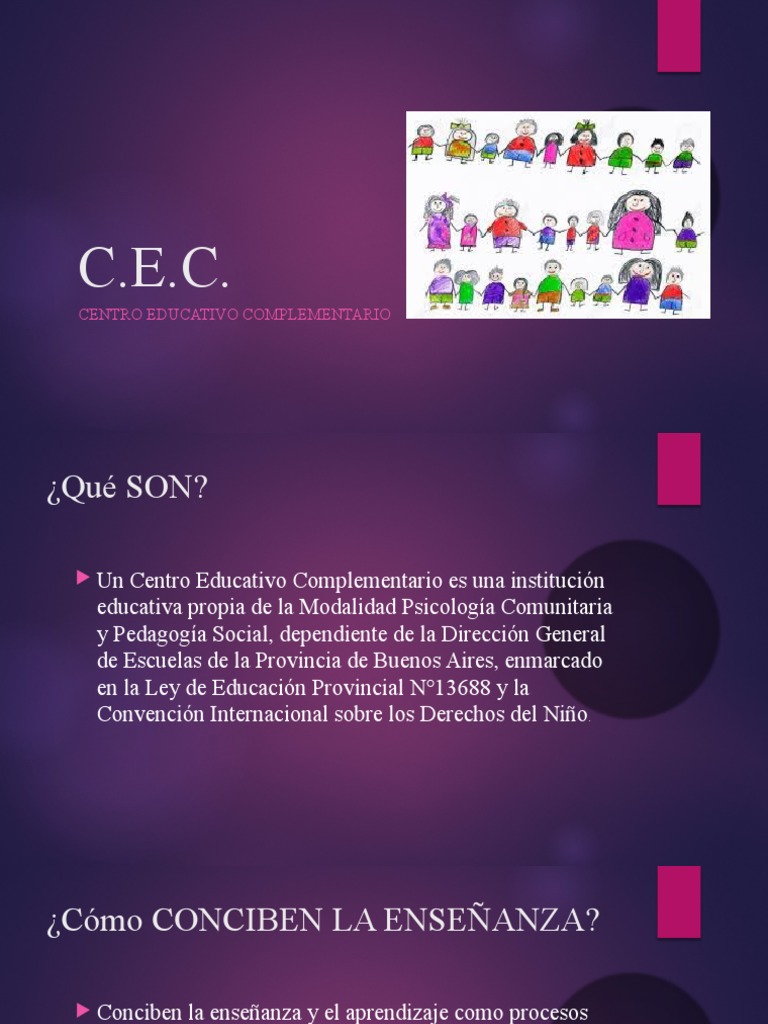 El rol y funcionamiento de los Centros Educativos Complementarios: una perspectiva integral ...